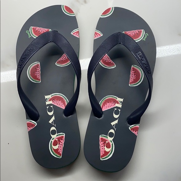 Coach | Shoes | Nwt Coach Watermelon Flip Flops | Poshmark
